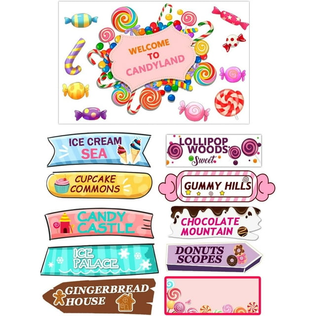 Cute Candyland Theme Birthday Party Decorations Supplies Favors Decor ...