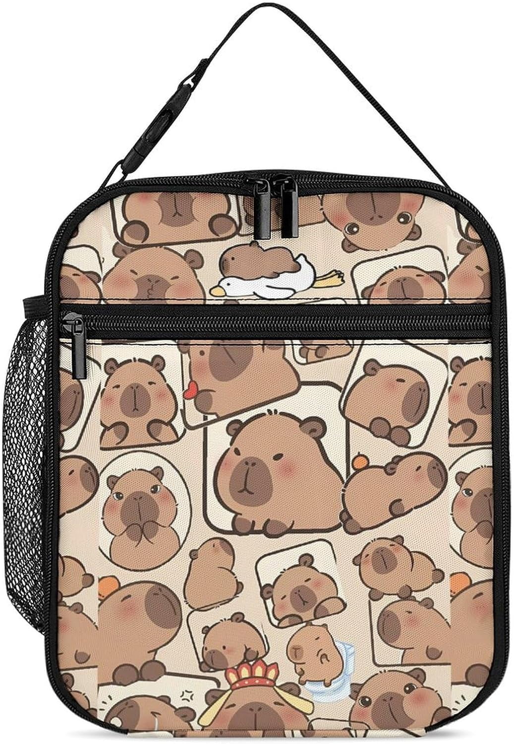 Cute Capybara Lunch Bag, Reusable Capybaras Theme Lunch Bags, Small ...