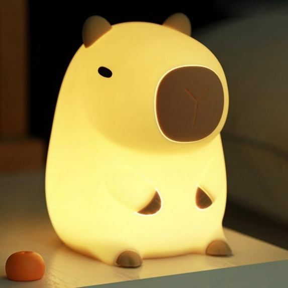 Cute Capybara Night Light, Squishy Night Lamp,Soft Novelty Nightlight ...