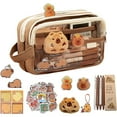 Cute Capybara Pencil Case, Stationery Pouch Set with 10 Stickers,2 ...
