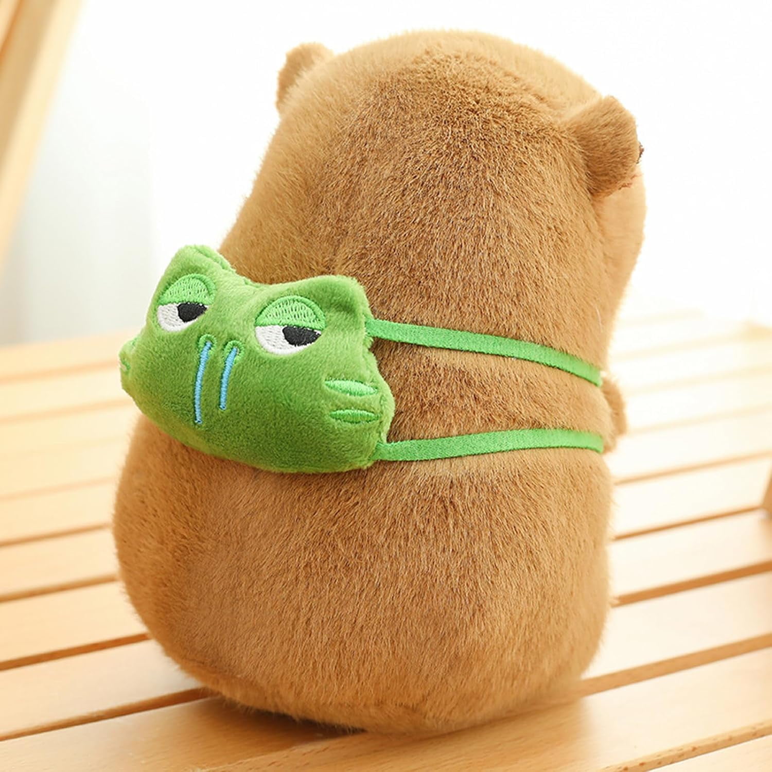 Cute Capybara Plush Toy Pillow with Frog Backpack,Adorable Capybara ...