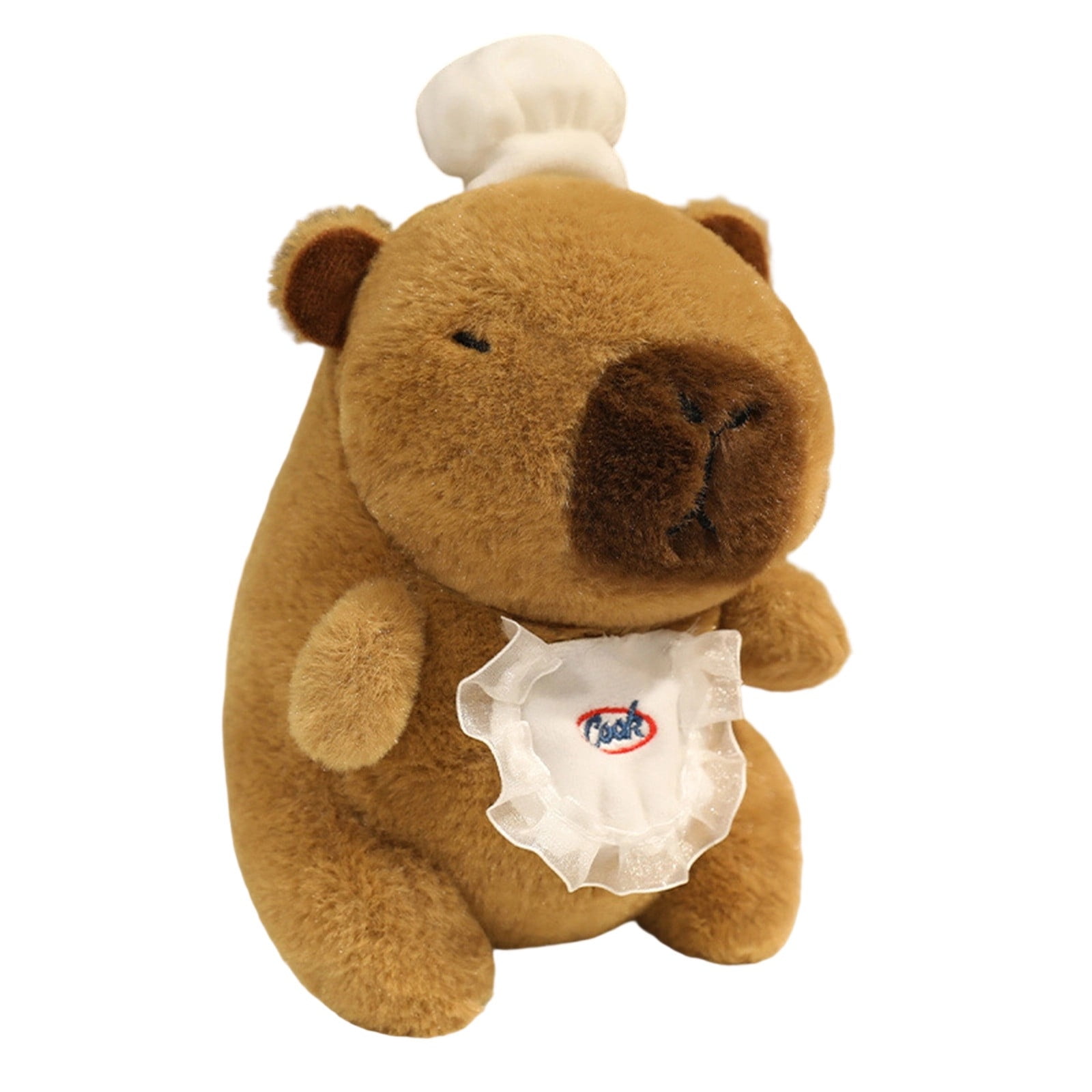 Cute Capybara Plush Wearing Chef Hat, 9.84inch Kawaii Capybara Stuffed ...