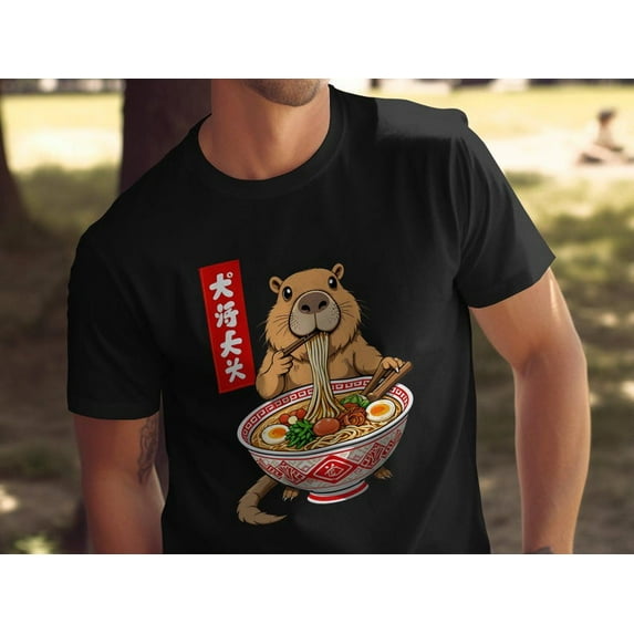 Cute Capybara Ramen Graphic TShirt Kawaii Japanese Food Animal Gift,for ...