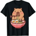 Cute Capybara Ramen Kawaii Cool Anime Teen T-Shirt - Walmart.com