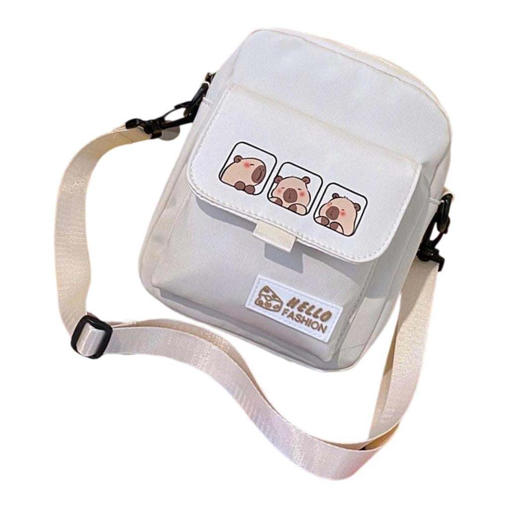 Cute Capybara Themed Small Crossbody Bag Stylish Polyester Shoulder ...