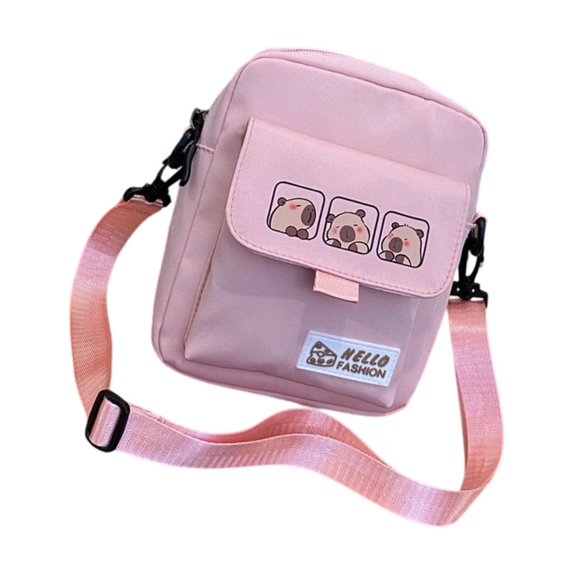 Cute Capybara Themed Small Crossbody Bag Stylish Polyester Shoulder ...
