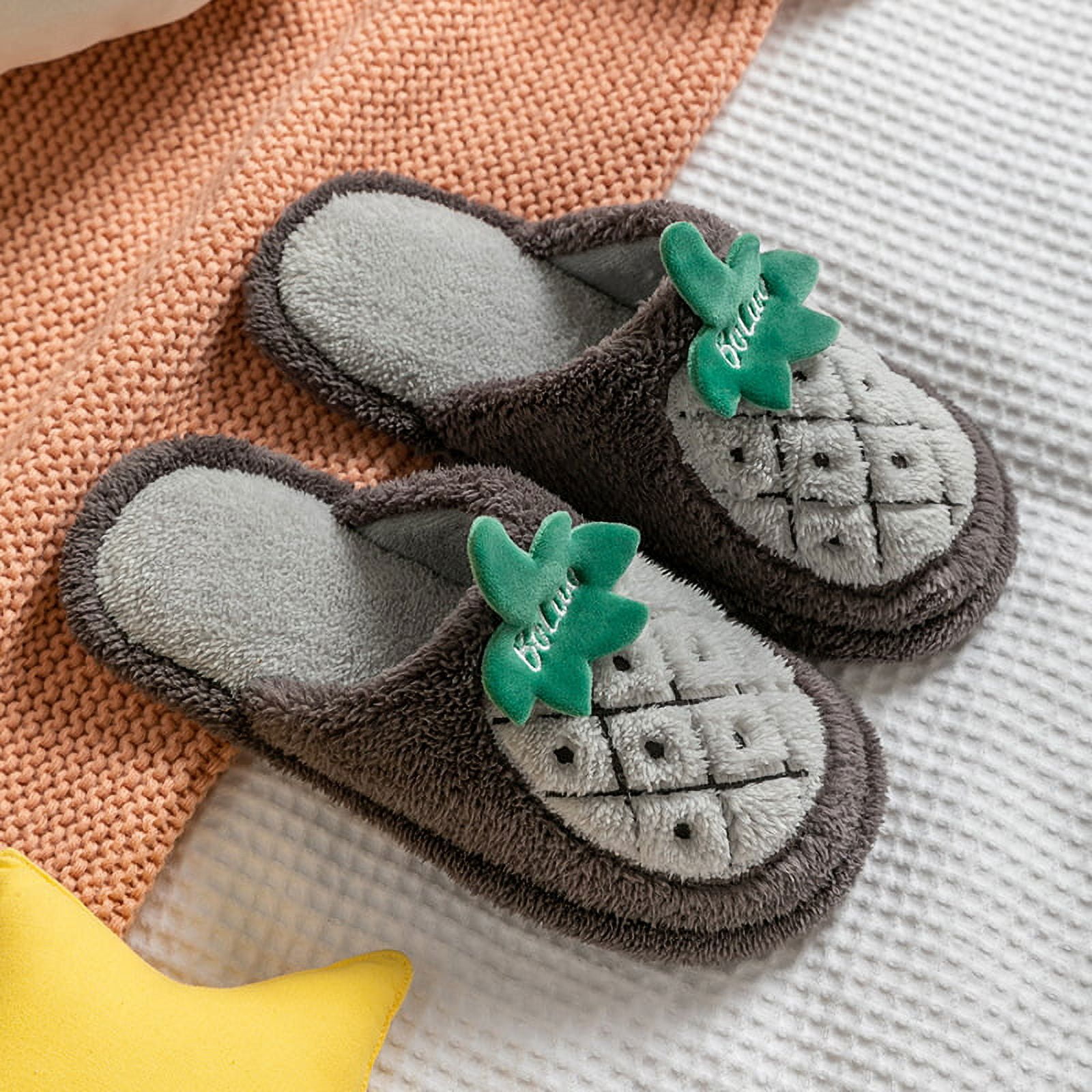 Cute Carrot Slipper for Women Plush Slipper with Wide Widths - Walmart.com