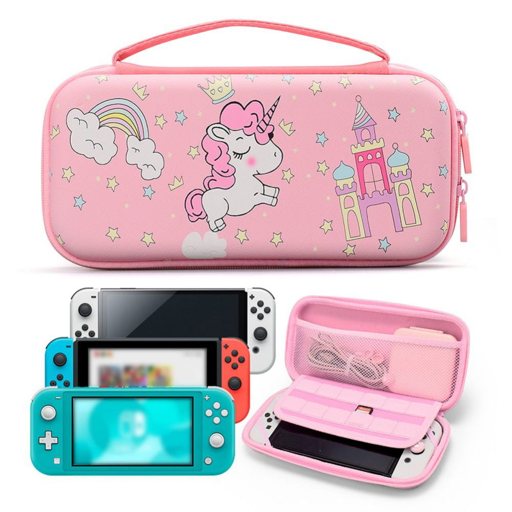 Nintendo Switch/Switch OLED (2021) Pink Carry Case, Portable Travel ...
