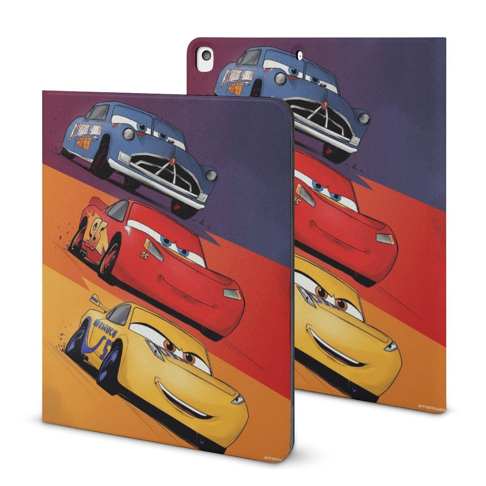 Cute Cars Cartoon Book Case for IPAD 2020 （10.2in） Generation - for ...