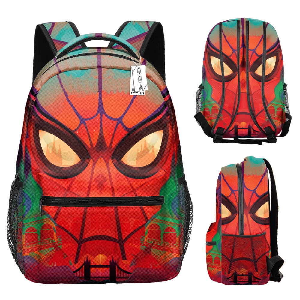 Cute Cartoon 3D Printed Spi_der_Man Backpack Travel Bag Lightweight ...