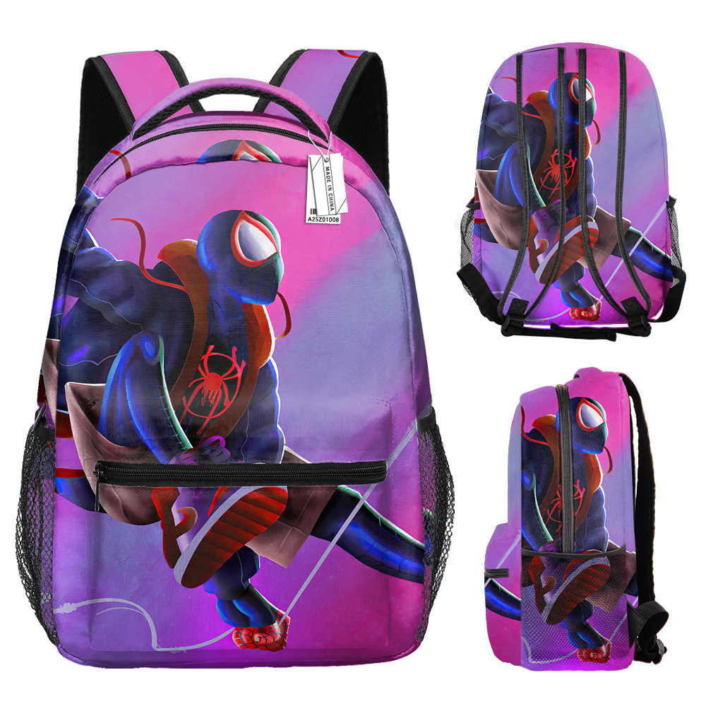 Cute Cartoon 3D Printed Spi_der_Man Backpack Travel Bag Lightweight ...