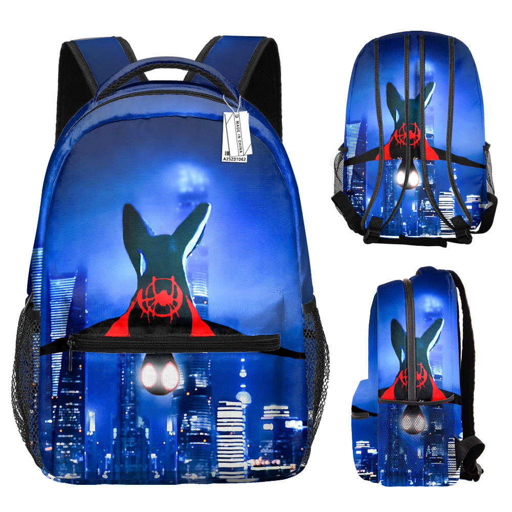 Cute Cartoon 3D Printed Spi_der_Man Backpack Travel Bag Lightweight ...