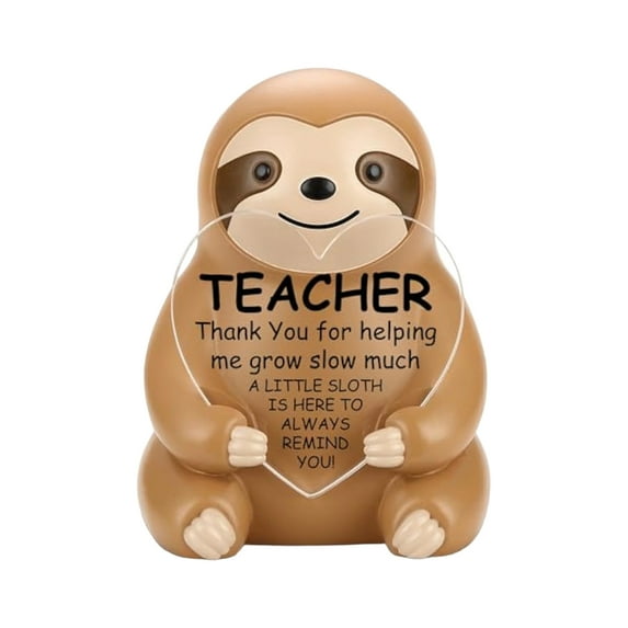 Cute Cartoon Animal Figurines Holding Hearts, Acrylic Statues Desktop ...