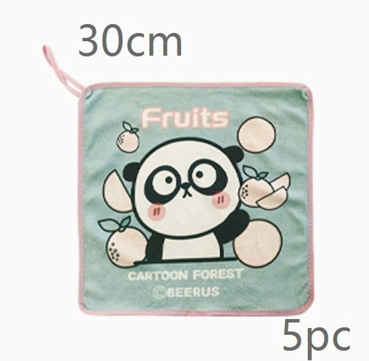 Cute Cartoon Animal Hand Towels for Kids - 1 Set with Easy Hanging ...