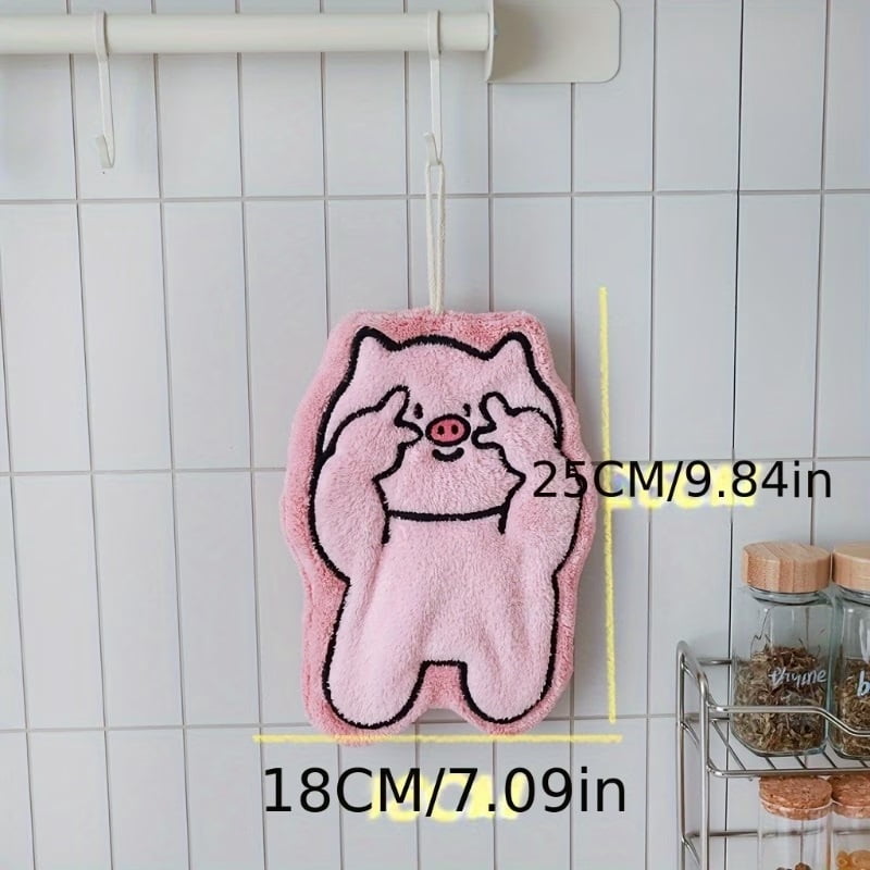 Cute Cartoon Animal Hand Towels for Small Dogs, Pigs, and Elephants ...