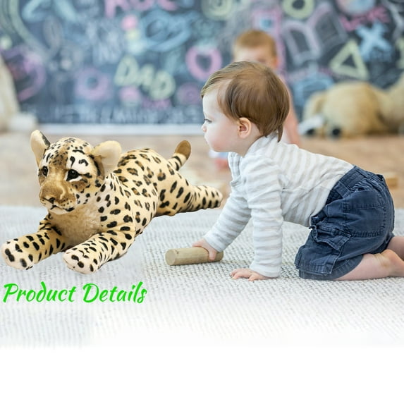 Cute Cartoon Animal Shaped Plush Toy With Realistic Spotted Pattern And ...