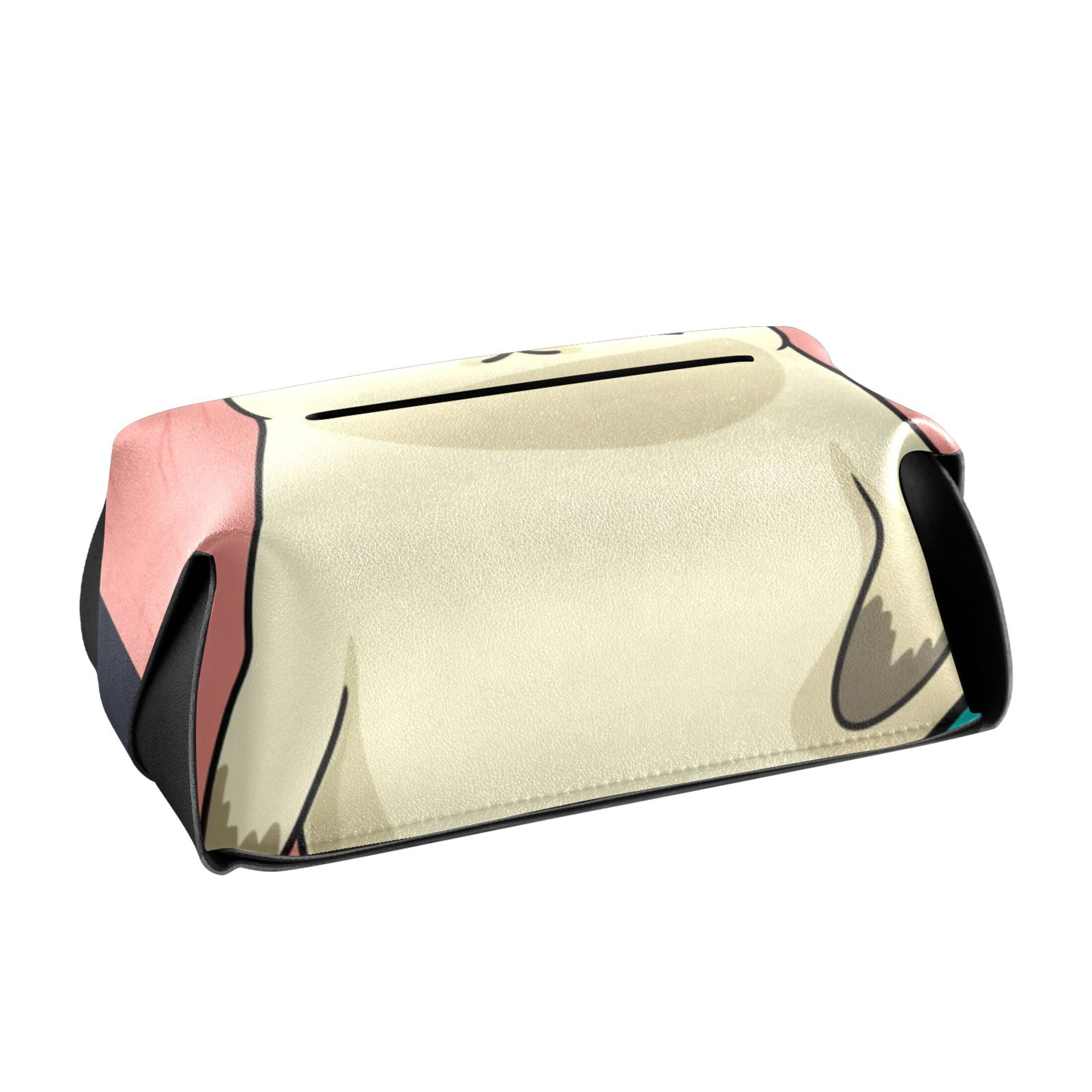Cute Cartoon Animals Tissue Box Cover Leather Square Rectangle Tissue ...