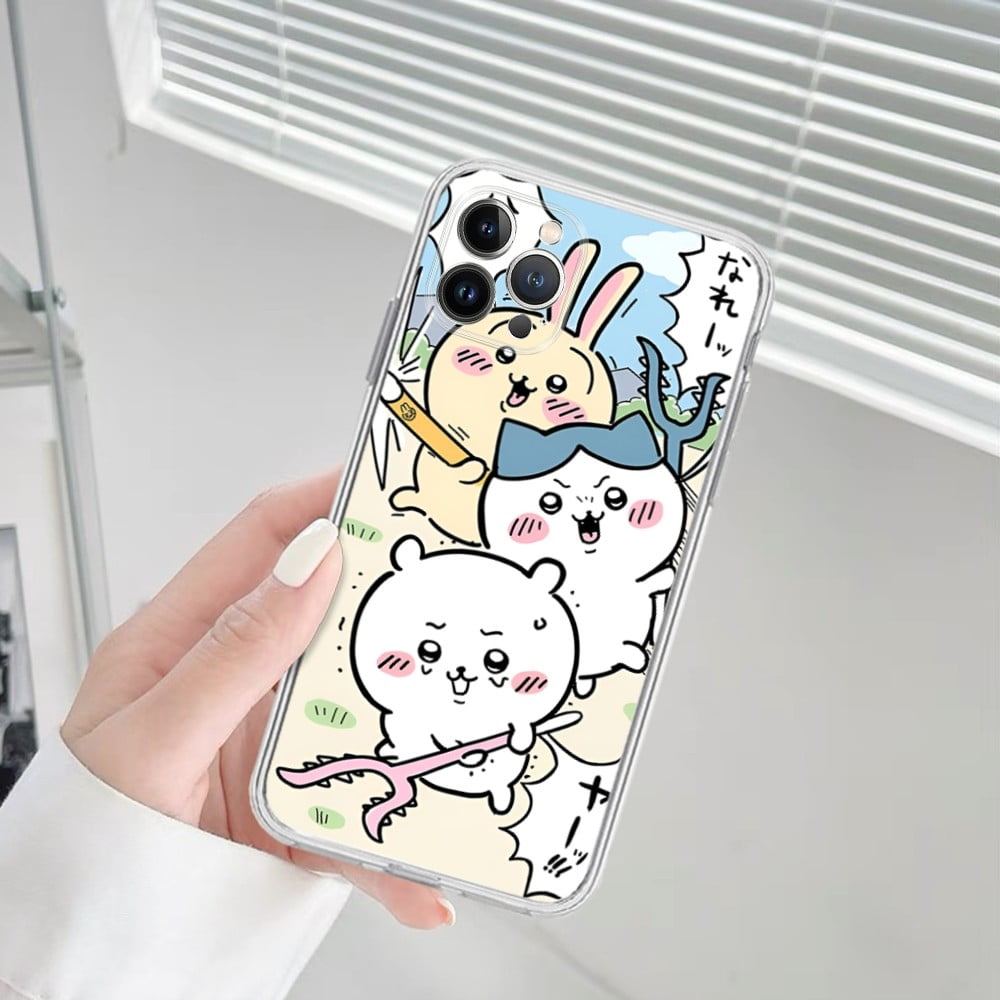 Cute Cartoon Anime Chiikawa Phone Case For iPhone 16 15 14 11 12 13 ...