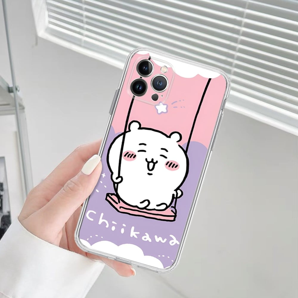 Cute Cartoon Anime Chiikawa Phone Case For iPhone 16 15 14 11 12 13 ...