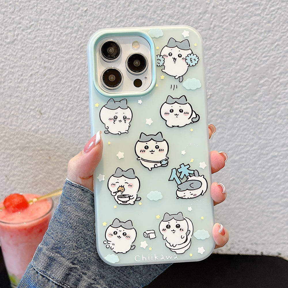 Cute Cartoon Anime Chiikawa Usagi Hachiware Phone Case For iPhone 16 15 ...