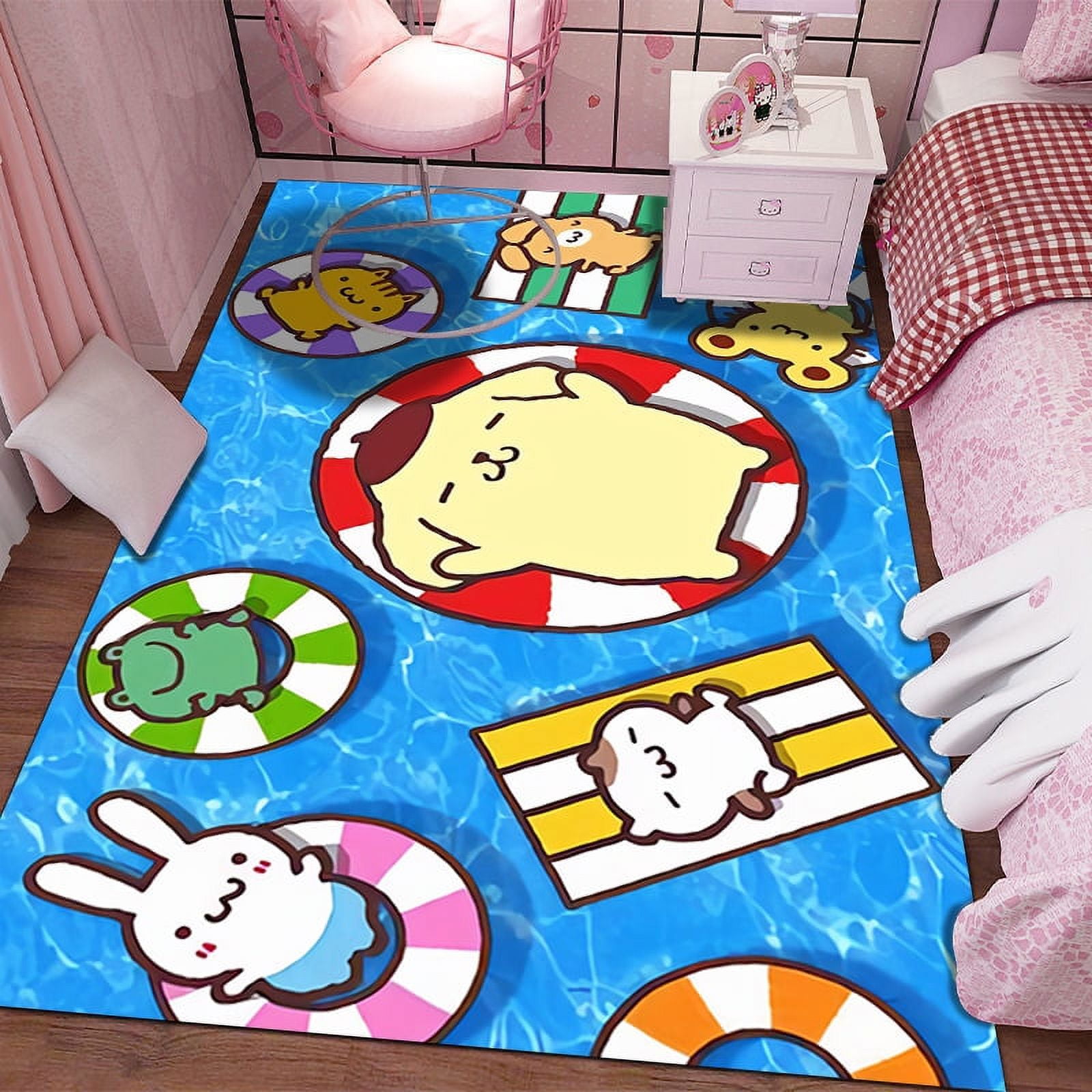 Cute Cartoon Anime Pom Pom Purin Printing Kawaii Dog Carpet for Living ...