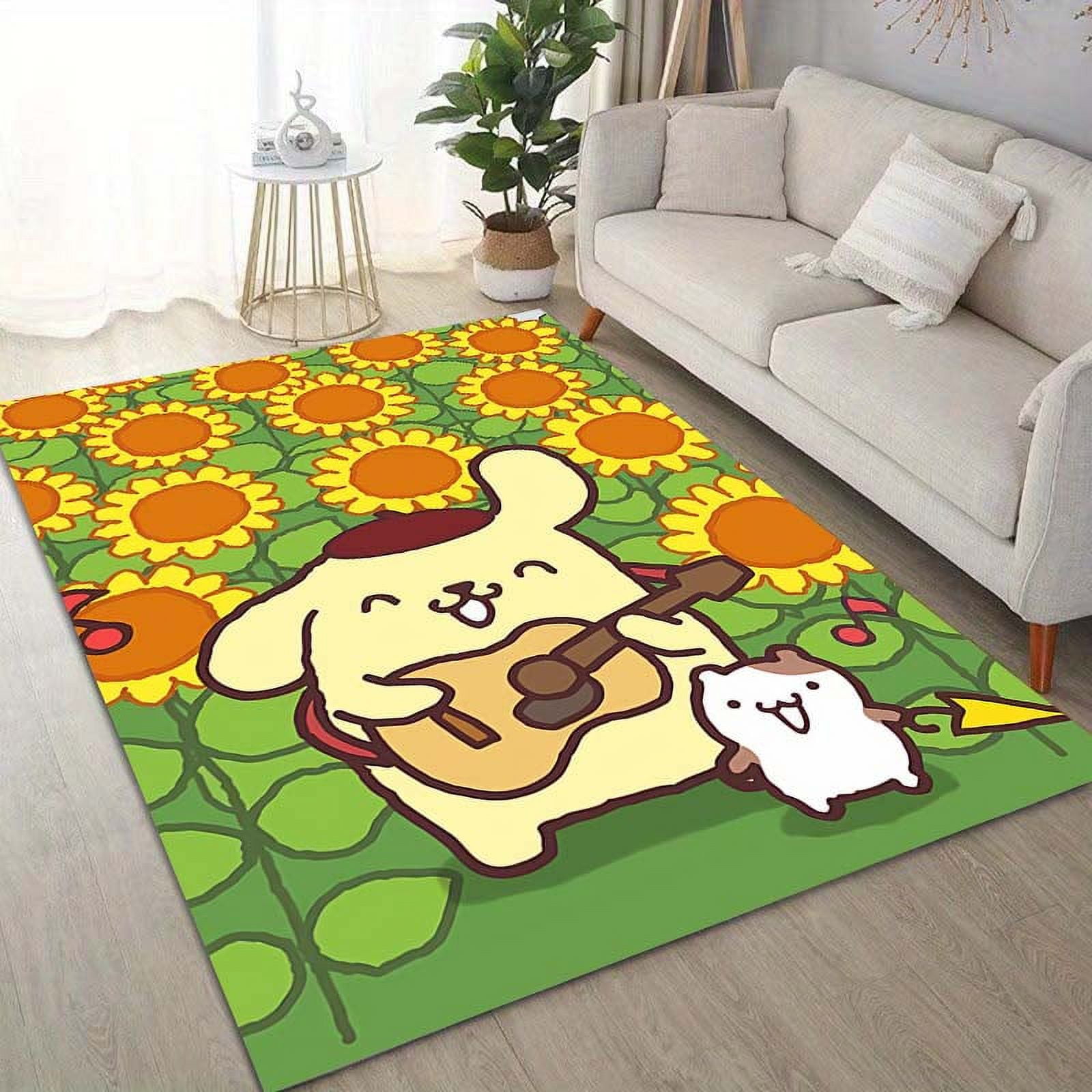 Cute Cartoon Anime Pom Pom Purin Printing Kawaii Dog Carpet for Living ...