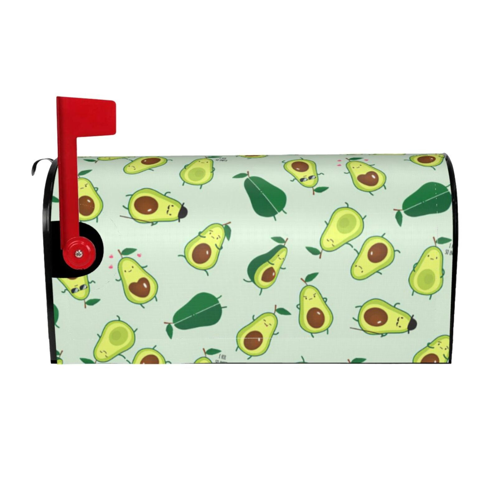 Cute Cartoon Avocado Pattern Mailbox Decoration Protective Covers ...