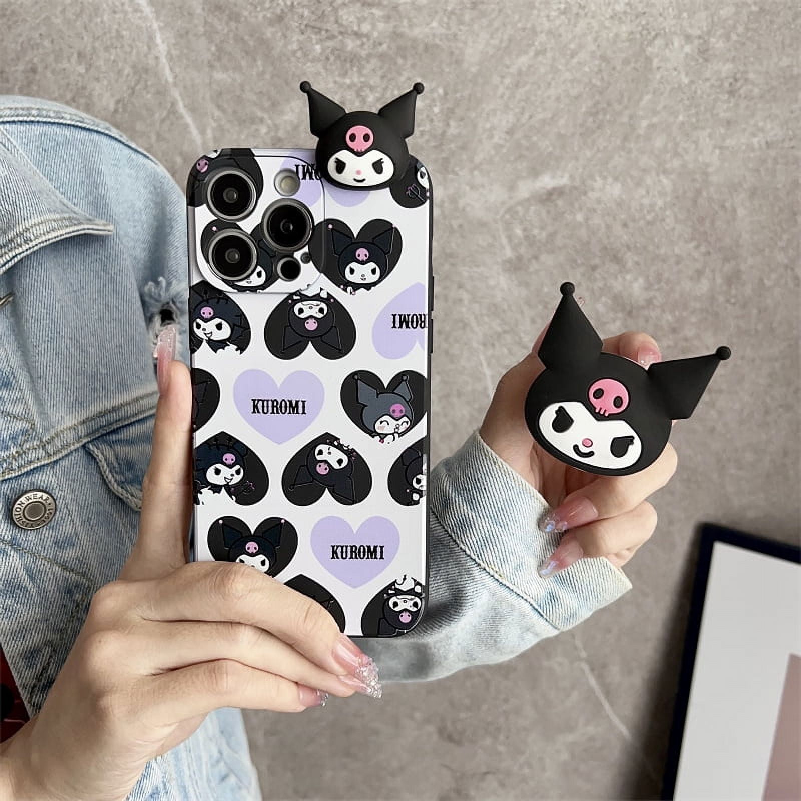 Cute Cartoon Back Protect Case Sanrio Kuromi Case For iPhone X Xs Max XR 11 12 13 14 15 Pro Max ...