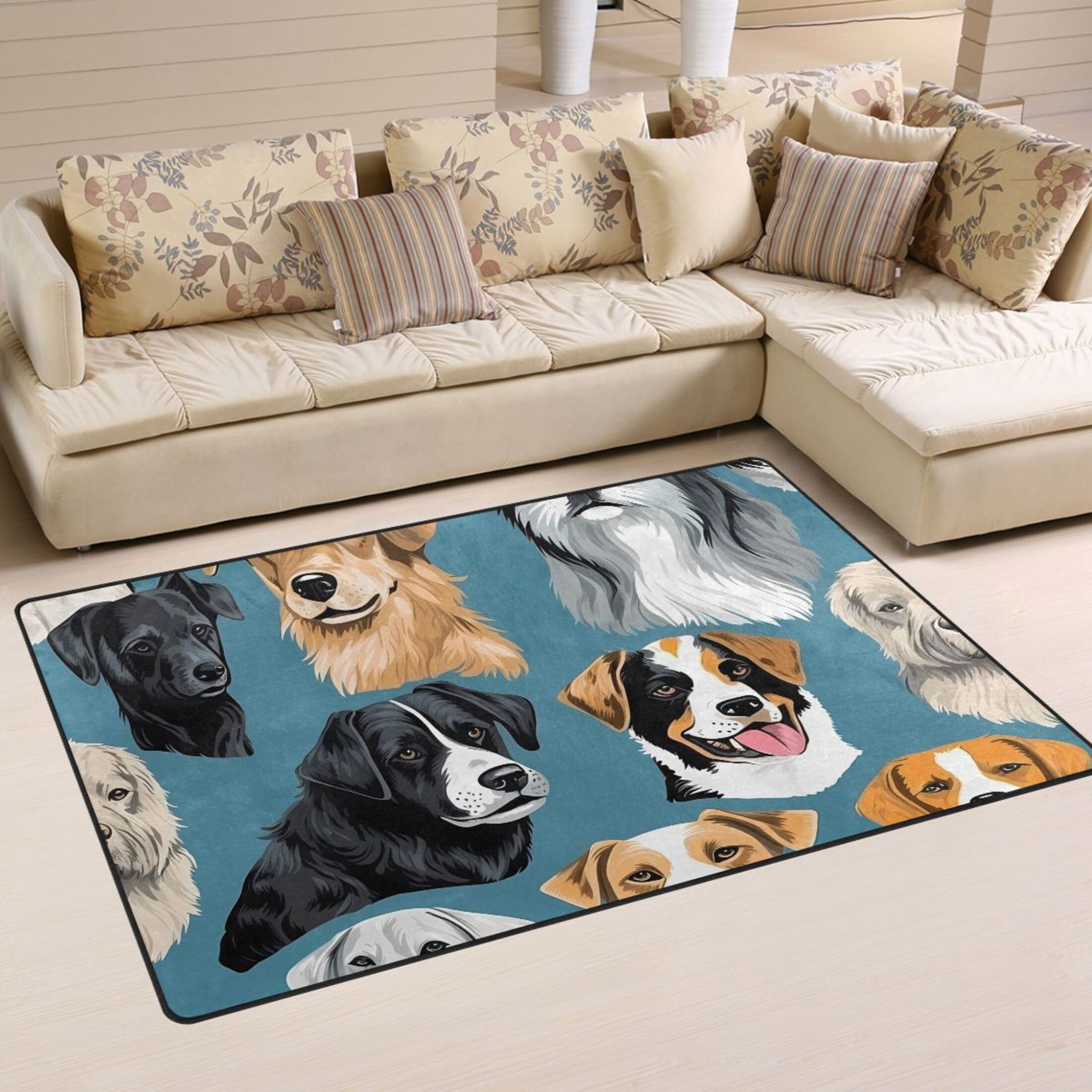 Cute Cartoon Beagles Dogs Area Floor Mats Non-Slip Rugs Soft Doormat 31 ...