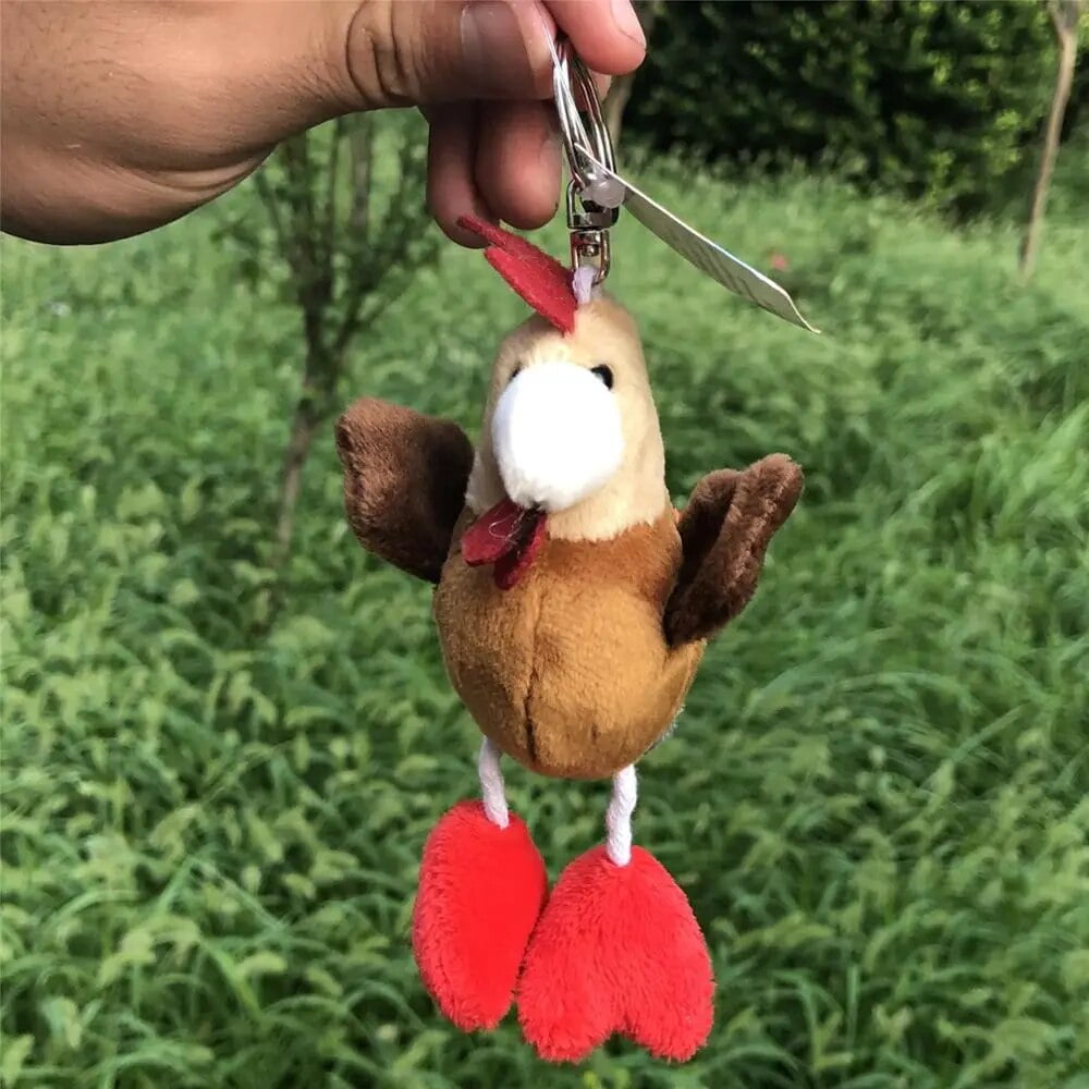 Cute Cartoon Bear Elephant Raccoon Monkey Animal Plush Toy Keychain ...