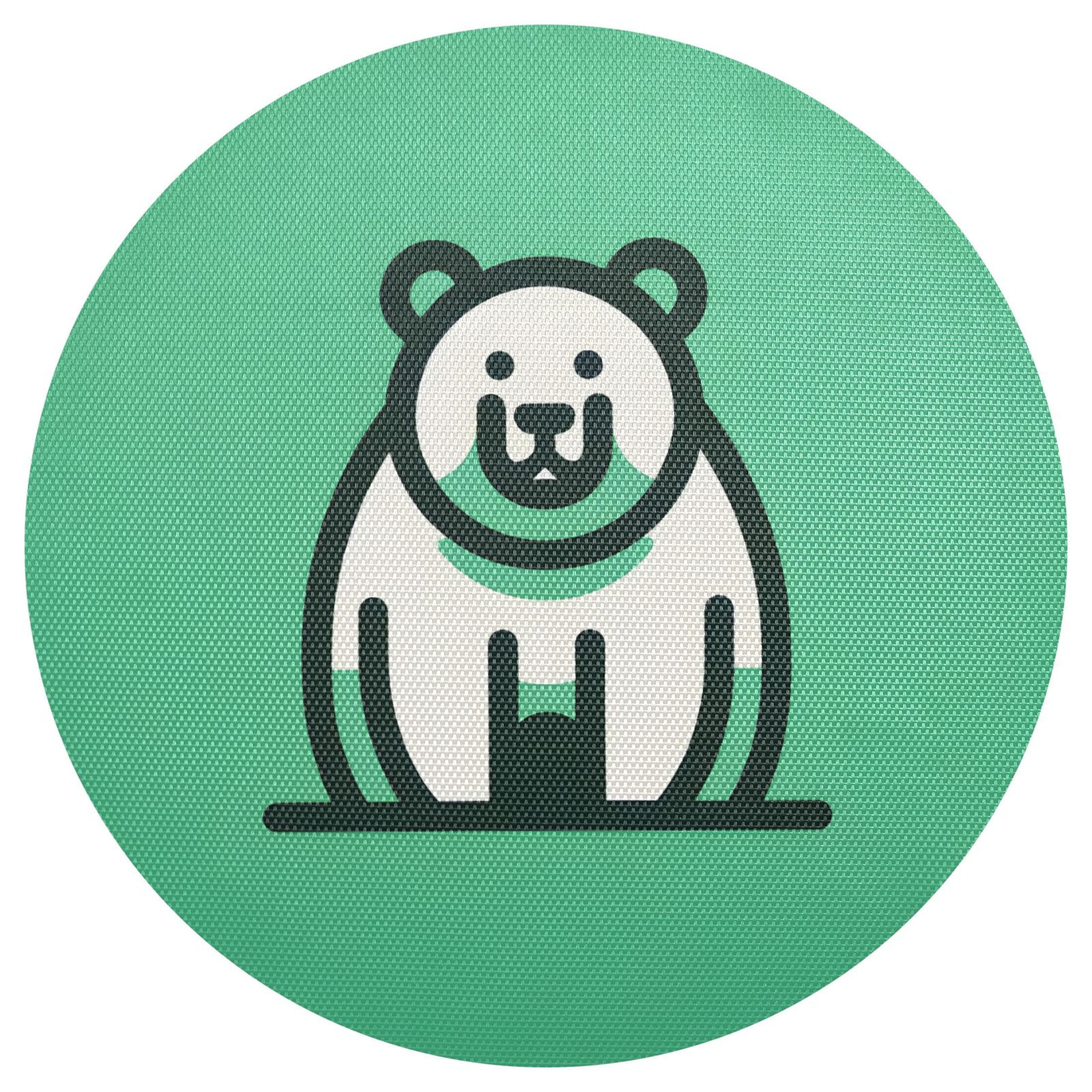 Cute Cartoon Bear PVC Round Grid Placemat Table Mat 1 Pc for Kitchen ...