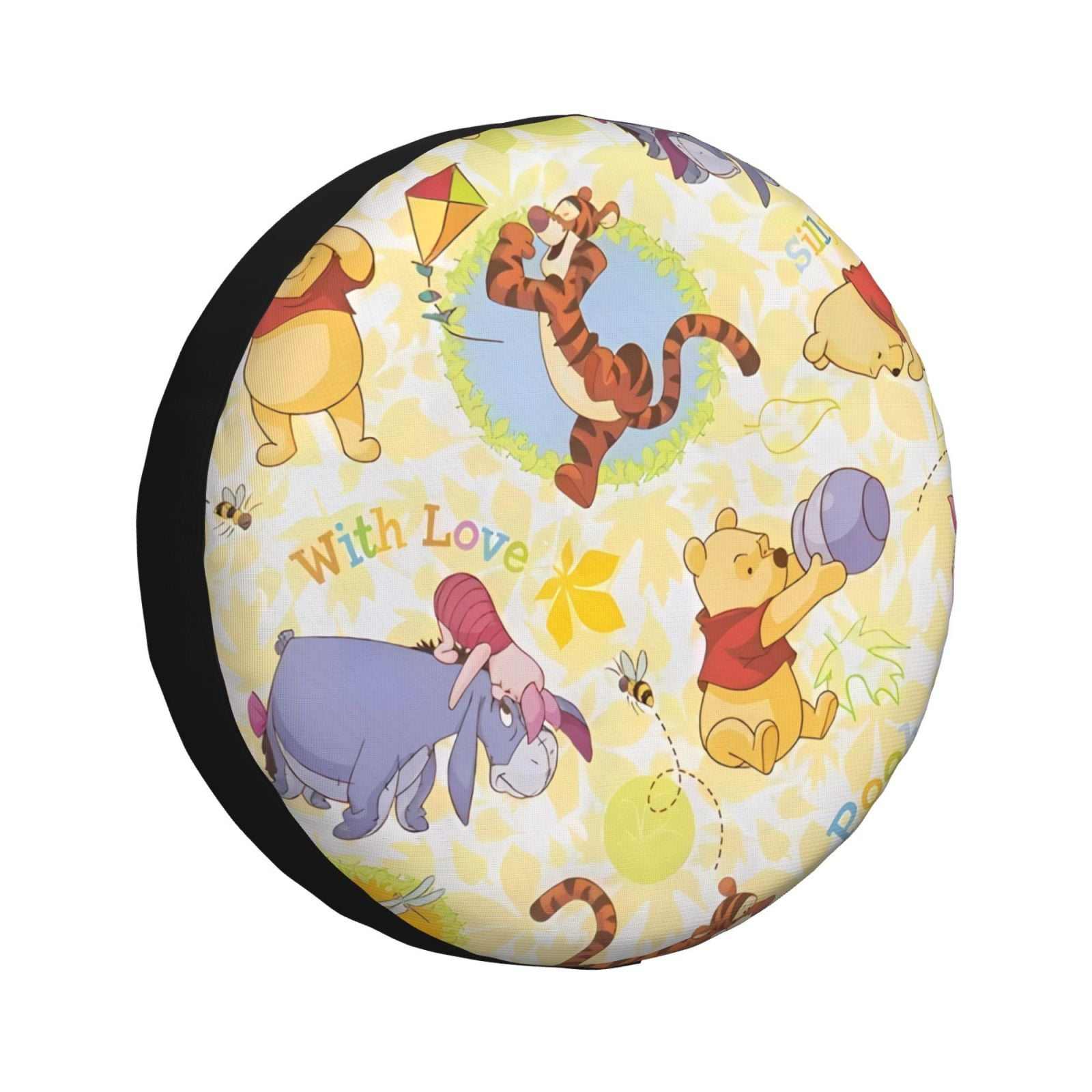 Cute Cartoon Bear Printed Spare Tire Cover Anime Weatherproof Universal ...