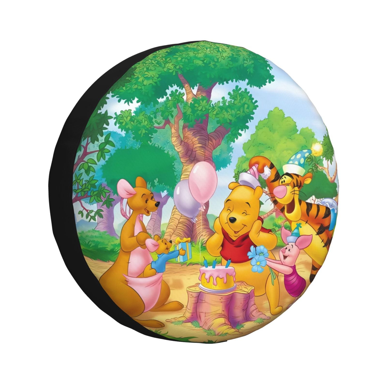 Cute Cartoon Bear Printed Spare Tire Cover Anime Weatherproof Universal ...