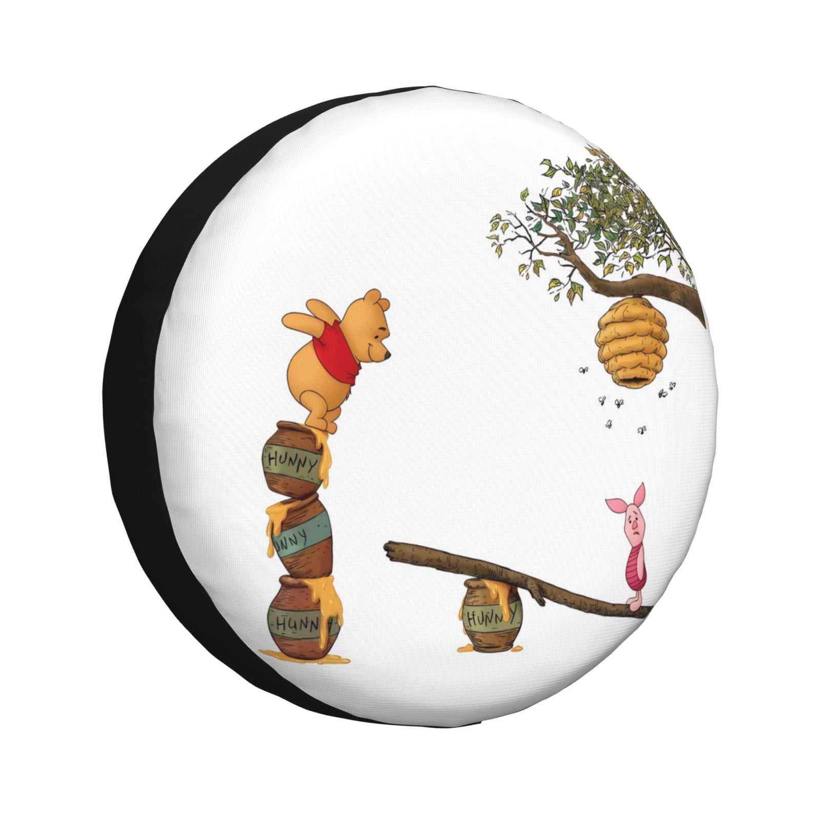 Cute Cartoon Bear Printed Spare Tire Cover Anime Weatherproof Universal ...
