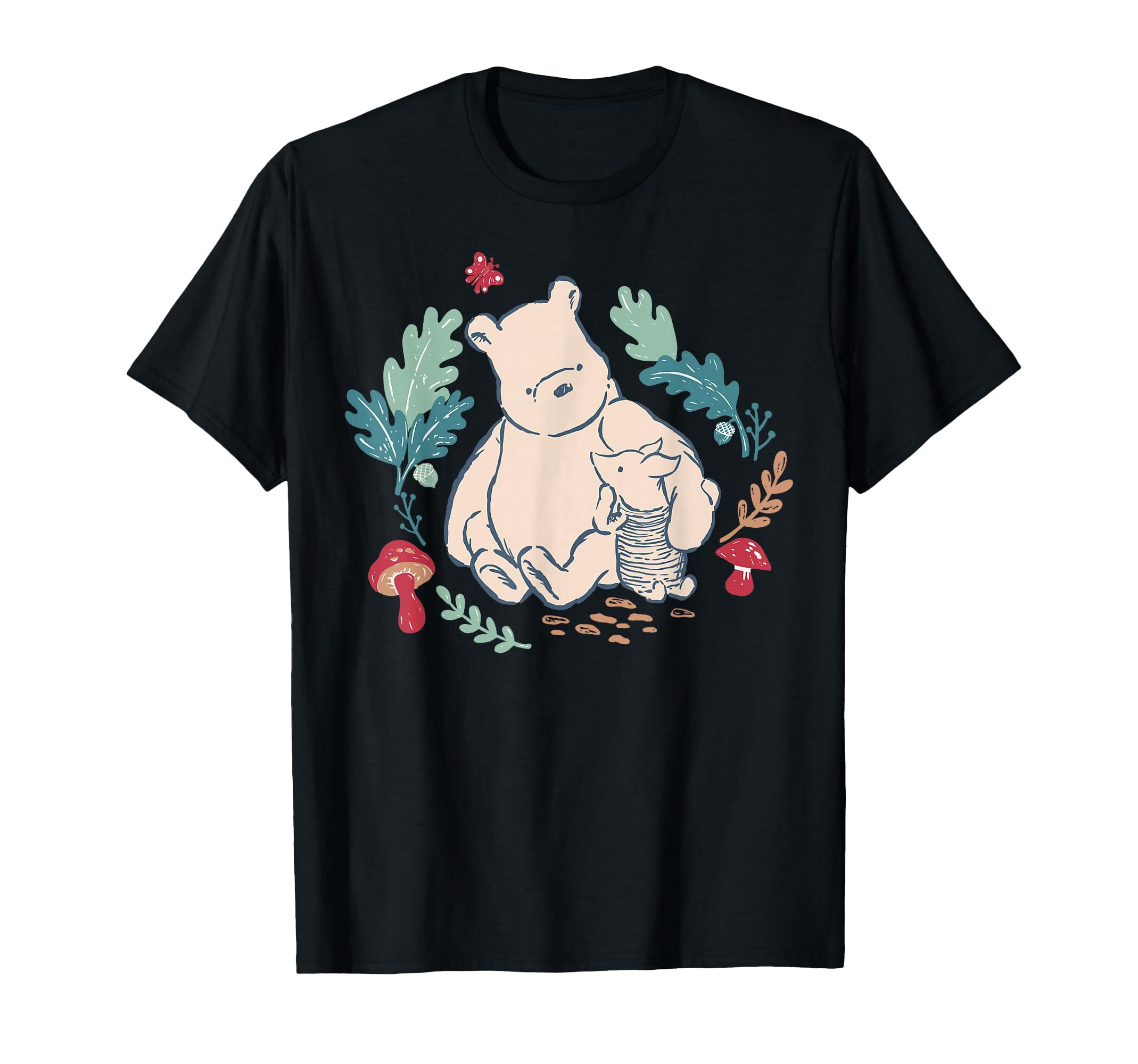 Cute Cartoon Bear and Animal Illustration T-Shirt for Nature Lovers ...