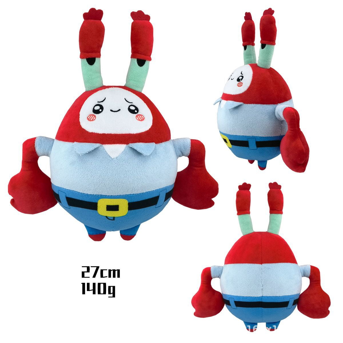 Cute Cartoon Boxy Plush Toys - Marine Organism Sponge,Crab,Krabs ...