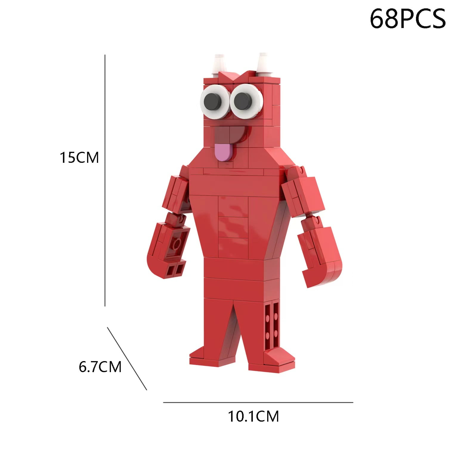 Cute Cartoon Building Blocks Set,Garden Monster Action Figure Building ...