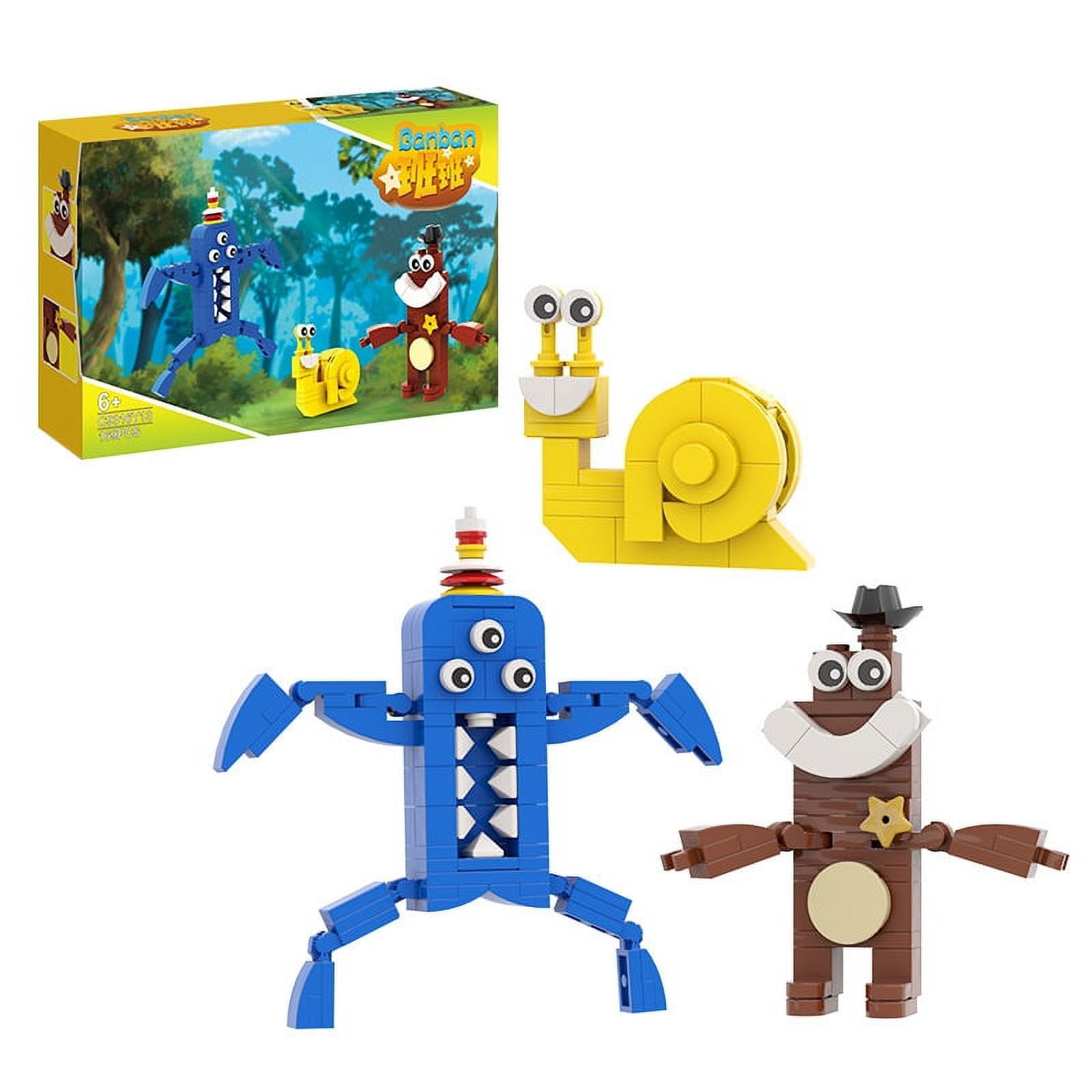 Cute Cartoon Building Blocks Set,Garden Monster Character Action Figure ...