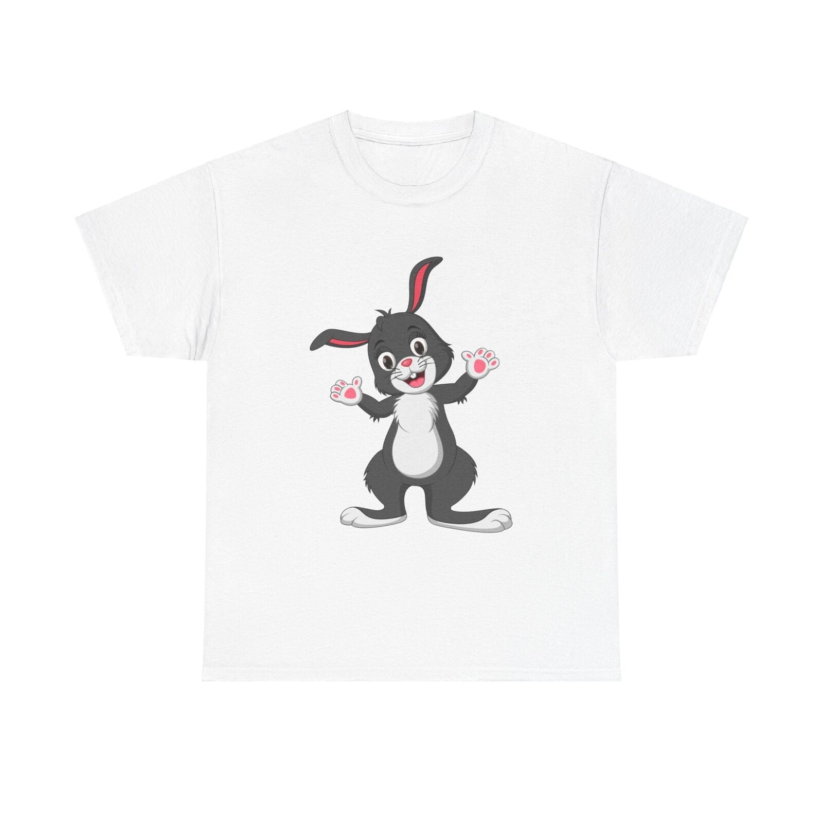 Cute Cartoon Bunny T-Shirt - kids animal illustration vintage rabbit ...