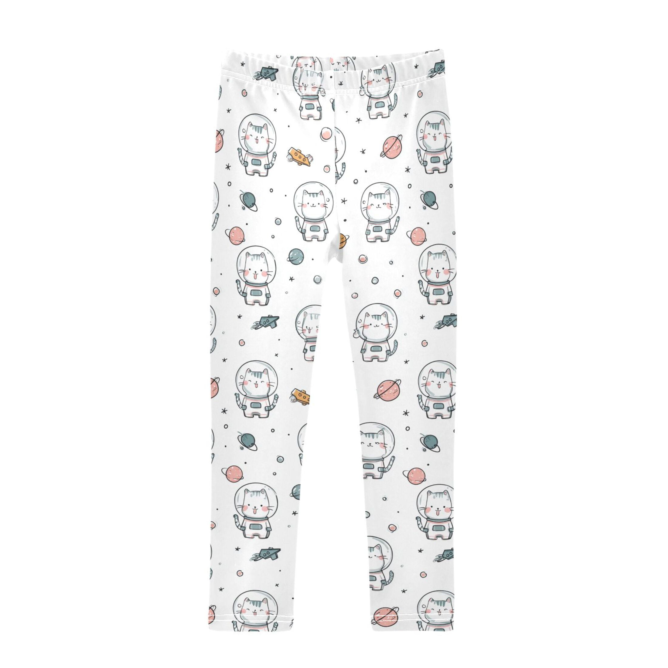 Cute Cartoon Cat Printed Leggings Yoga Pants for in 4t to 10t - Walmart.com