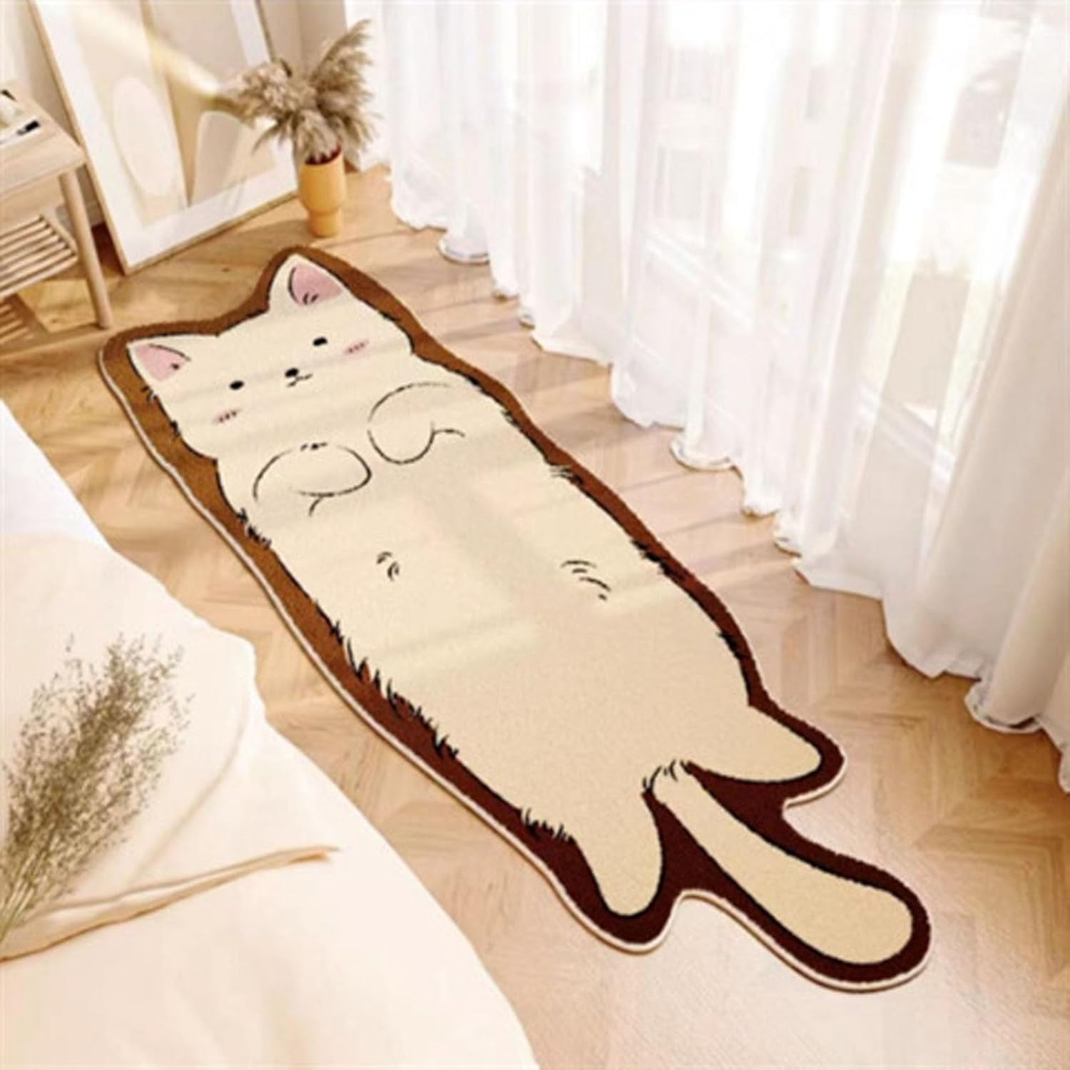 Cute Cartoon Cat Tufted Rug, Cat Rug for Bedroom, Cute Cat Rug, Cat ...