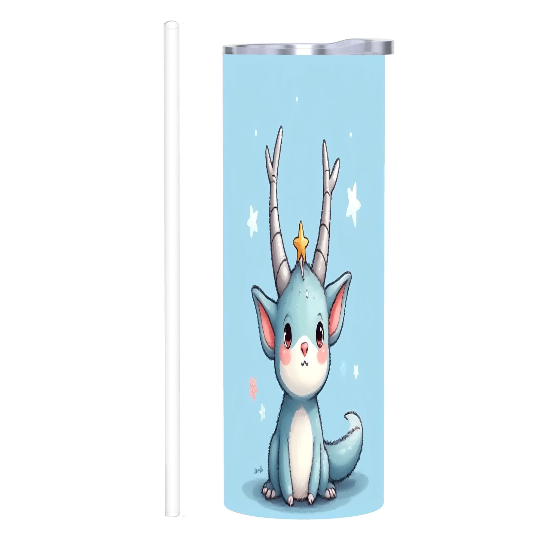 Cute Cartoon Character 20 oz Stainless Steel Insulated Tumbler - Light ...