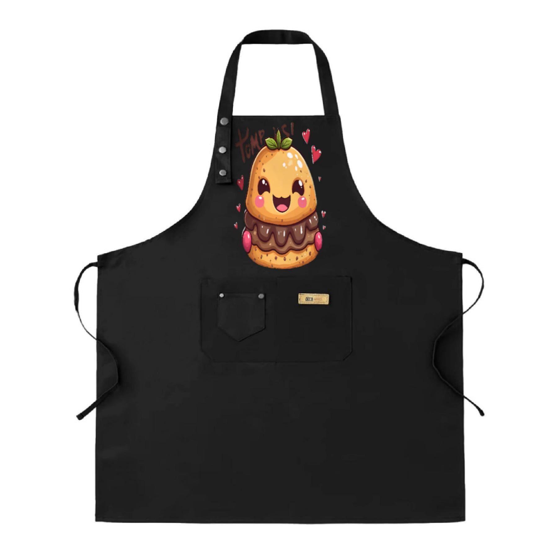 Cute Cartoon Character Apron Set - 2 Pack Adjustable Bib Aprons with ...