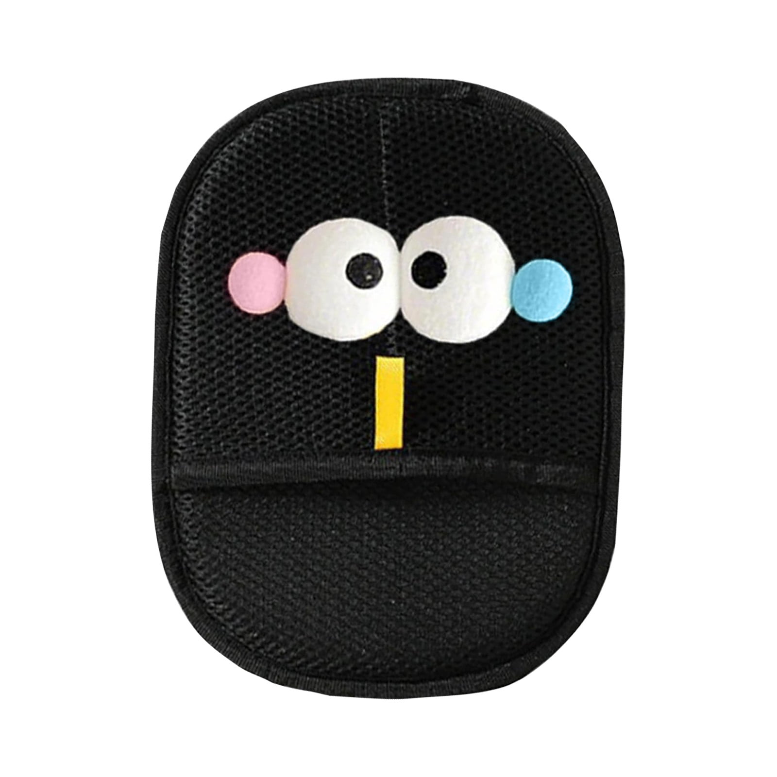 Cute Cartoon Character Black Mouse Pad with Non-Slip Base, Ergonomic ...