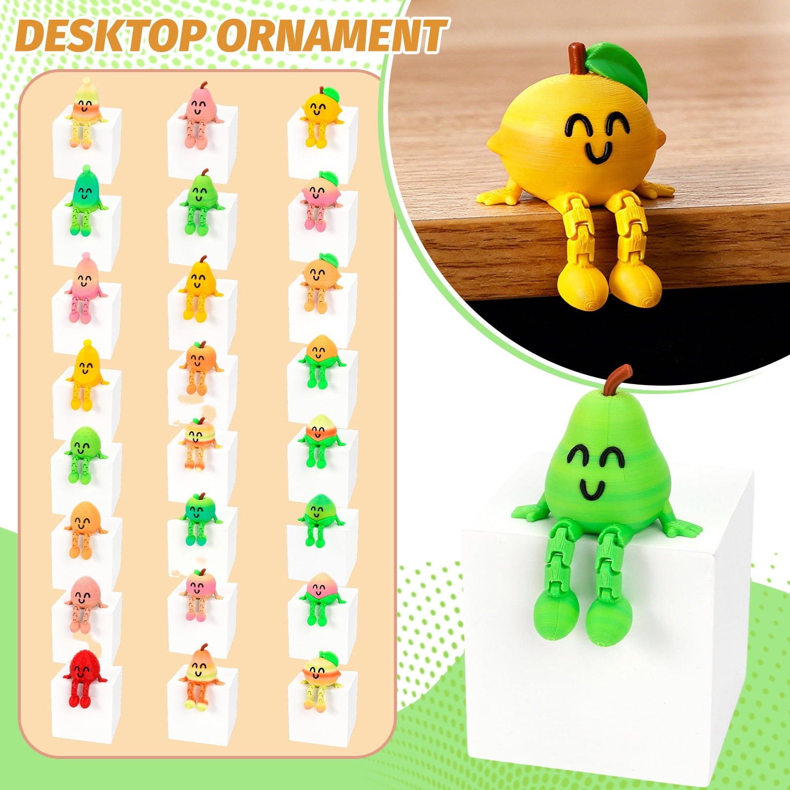 Cute Cartoon Character Figurine with Movable Legs and Arms for Desk ...