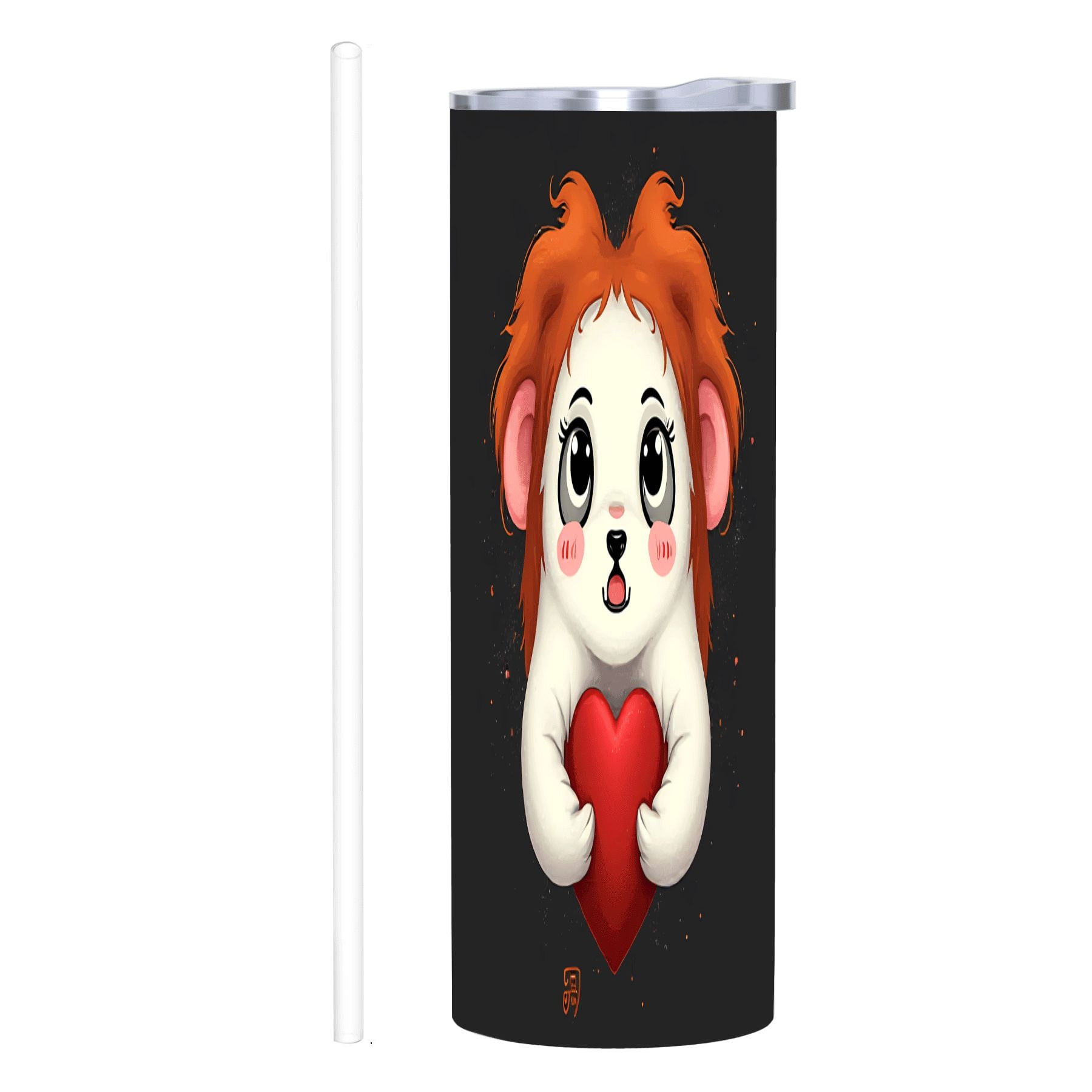 Cute Cartoon Character Tumbler - 20 oz Stainless Steel Insulated Mug ...