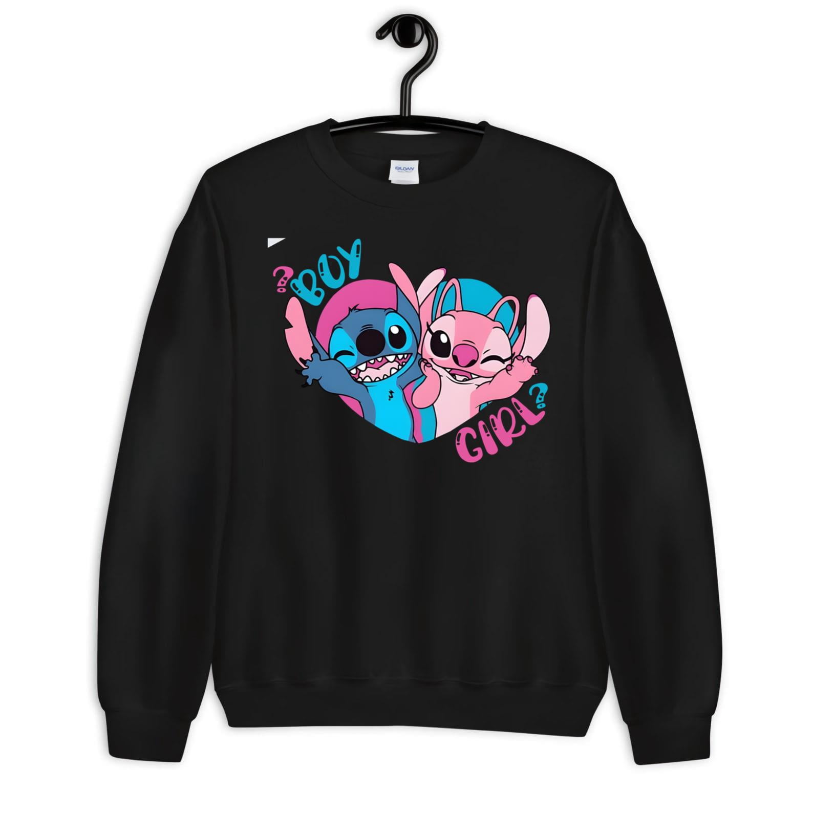 Cute Cartoon Characters Gender Reveal Shirt, Fun Baby Shower Graphic ...