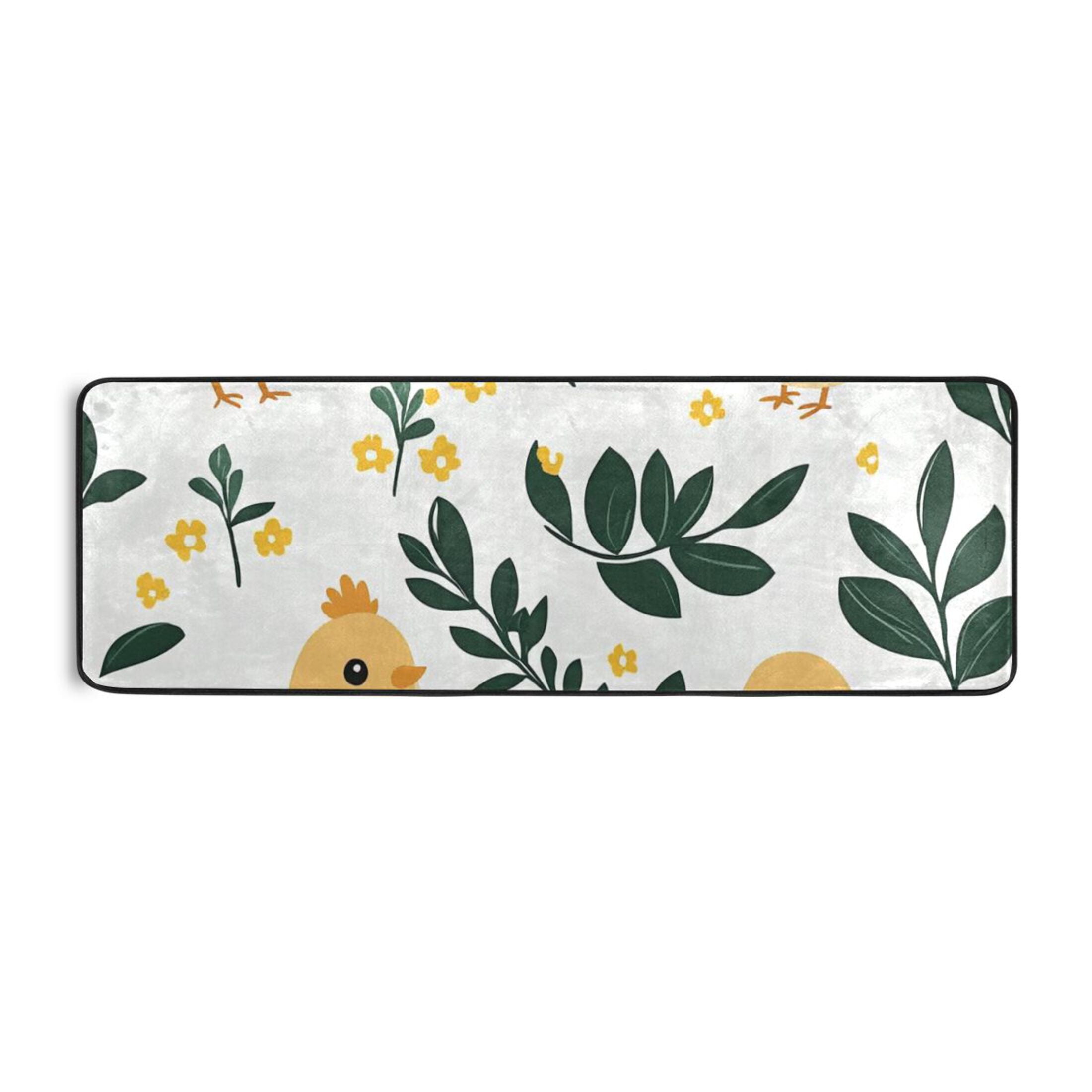 Cute Cartoon Chickens Runner Rug for Hallways Kitchen Non Slip 2'x 6 ...