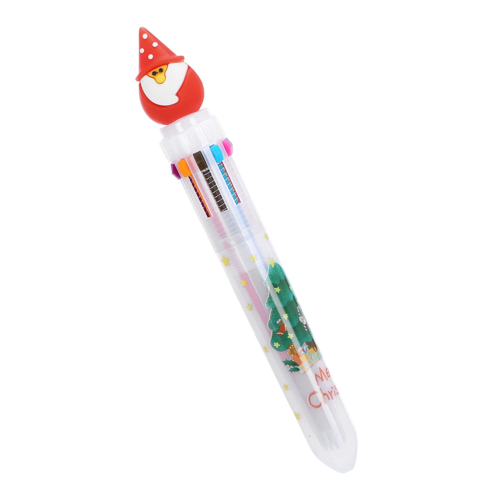 Cute Cartoon Christmas Multicolor Ballpoint Pen 6 or 10 Color Pen ...