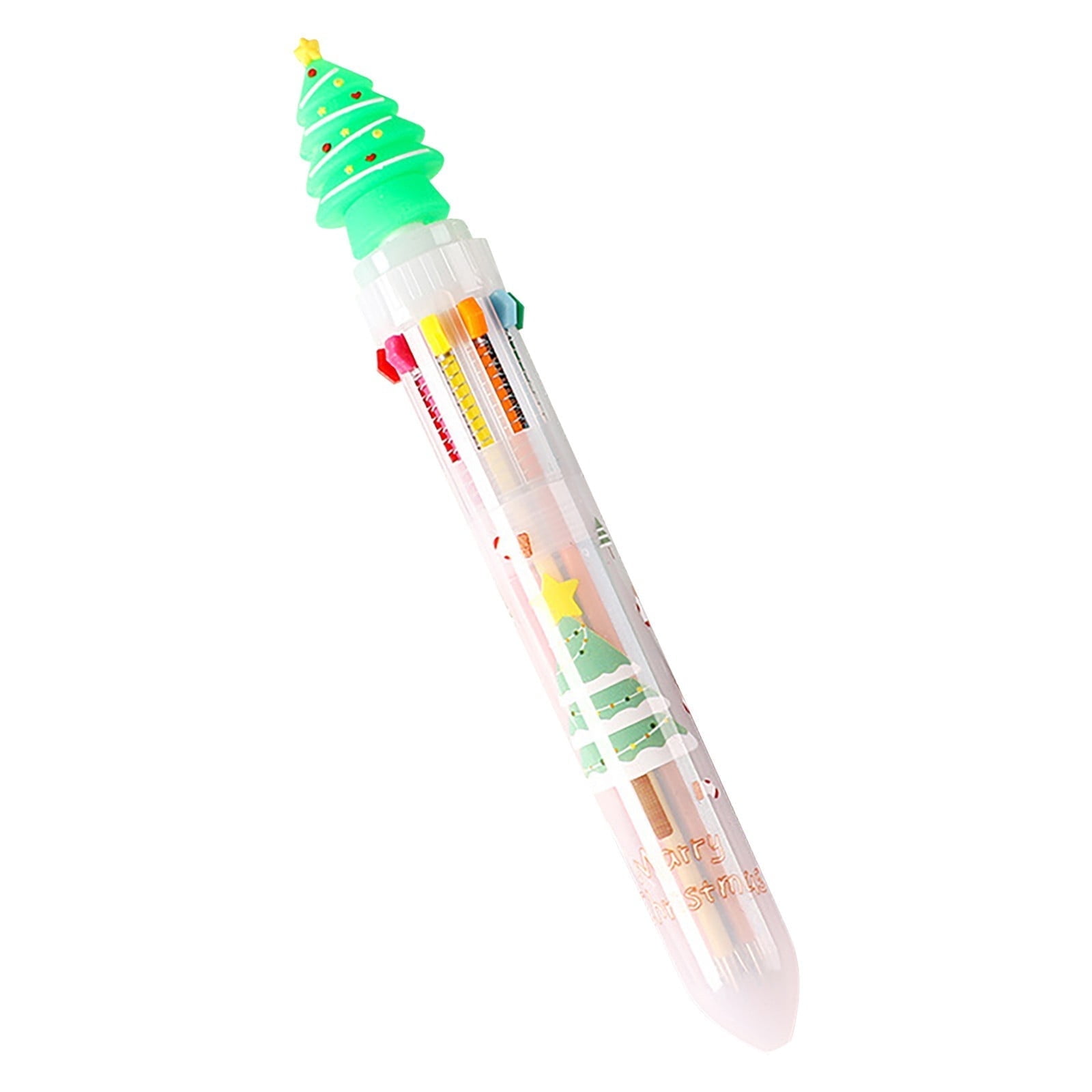 Cute Cartoon Christmas Multicolor Ballpoint Pen 6 or 10 Color Pen ...